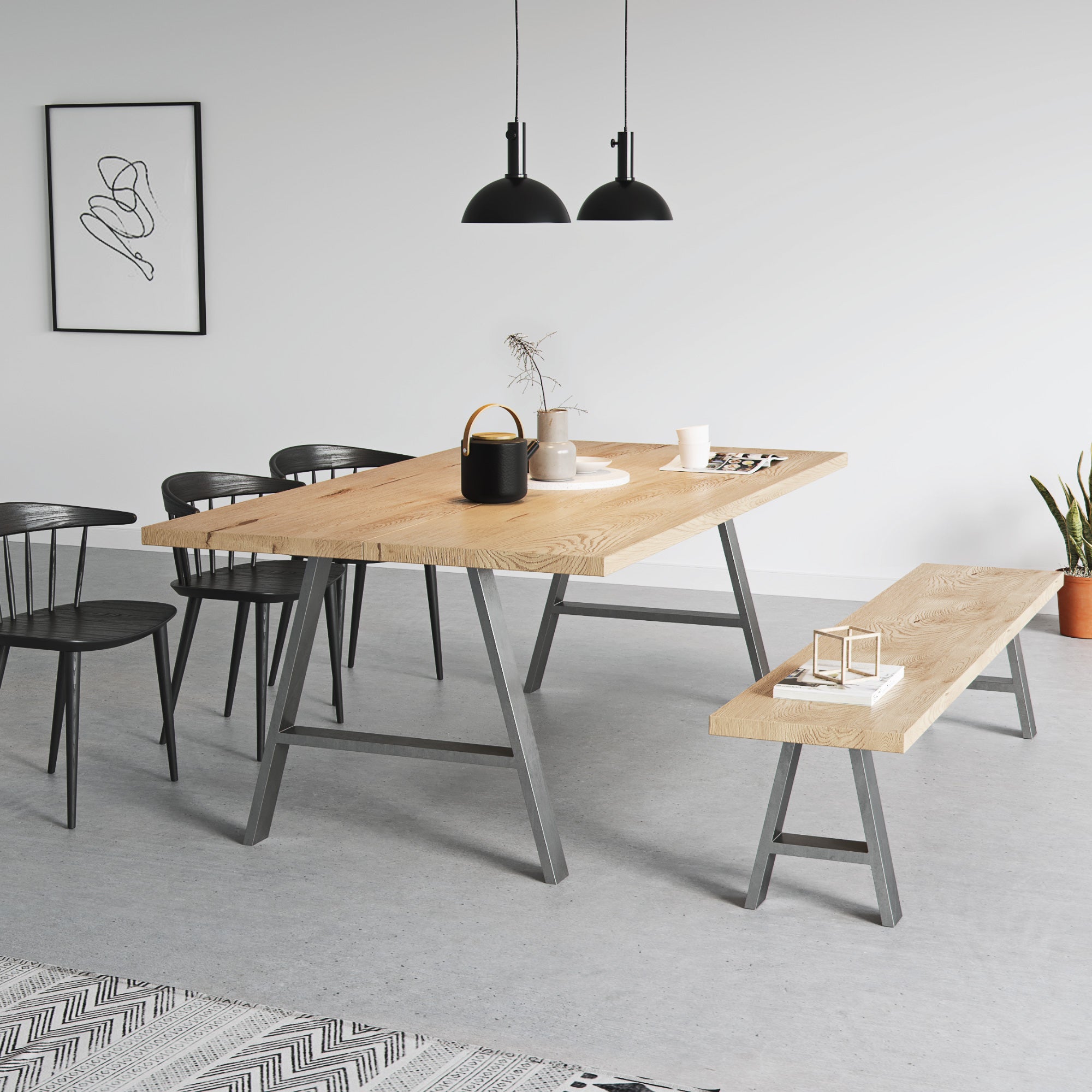 A - Frame Table Legs | Handcrafted | FREE Next Day Delivery